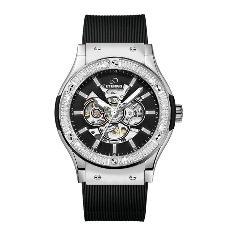 ĐỒNG HỒ NAM THƯƠNG HIỆU ETERNO E24-0042 BẠC ĐEN